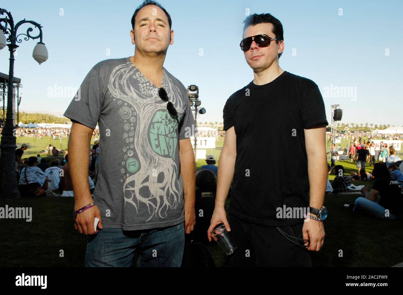 (L-R) Ken Jordan and Scott Kirkland of The Crystal Method portrait at ...