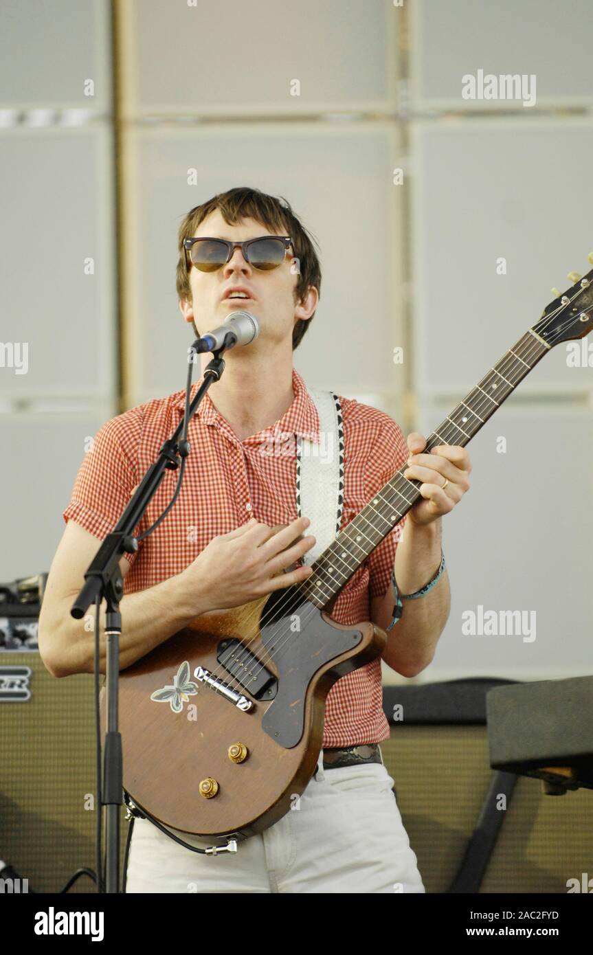 Nick McCarthy of Franz Ferdinand performs at the 2008 Coachella Music ...