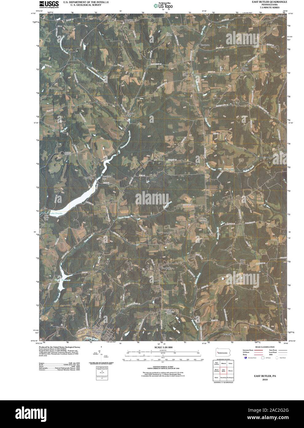Butler pennsylvania map hi-res stock photography and images - Alamy