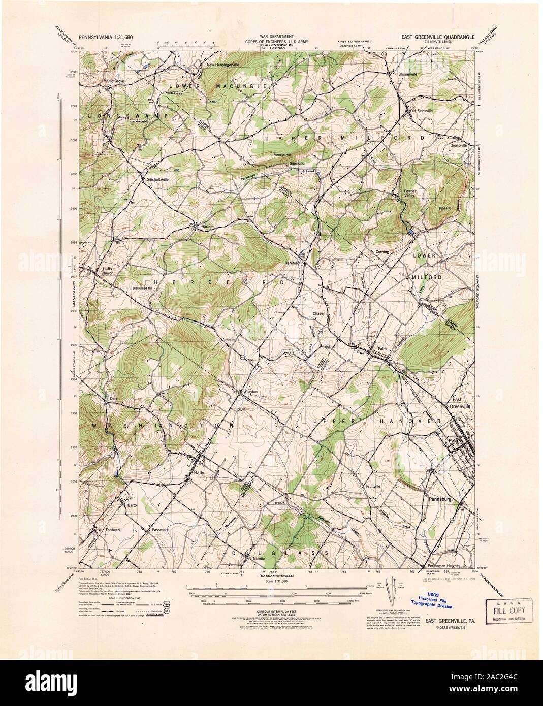 Greenville pennsylvania map hi-res stock photography and images - Alamy