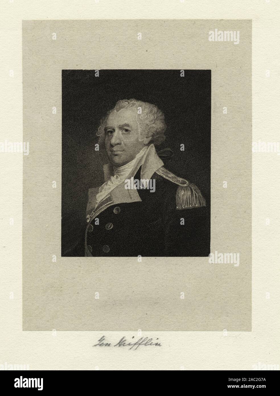 Gen Thomas Mifflin Printmakers include Asher B. Durand, Henry Bryan ...