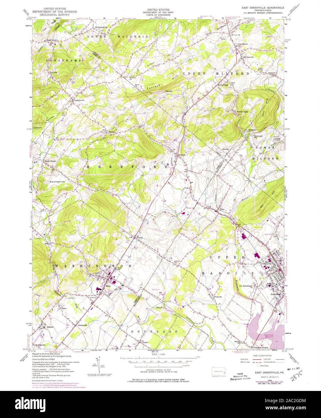 Greenville pennsylvania map hi-res stock photography and images - Alamy