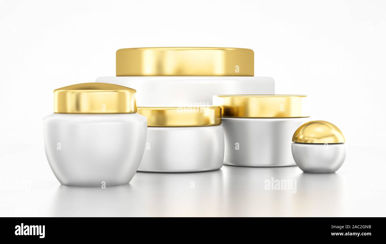 Cream for skin care. 3d rendering, 3d illustration Stock Photo - Alamy