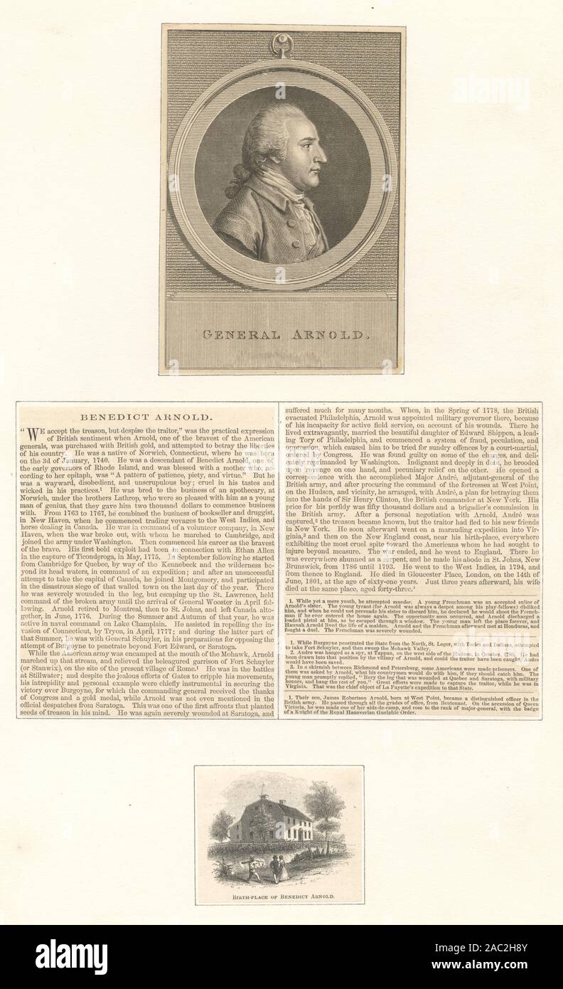 General Arnold - Birthplace of Benedict Arnold Printmakers include ...
