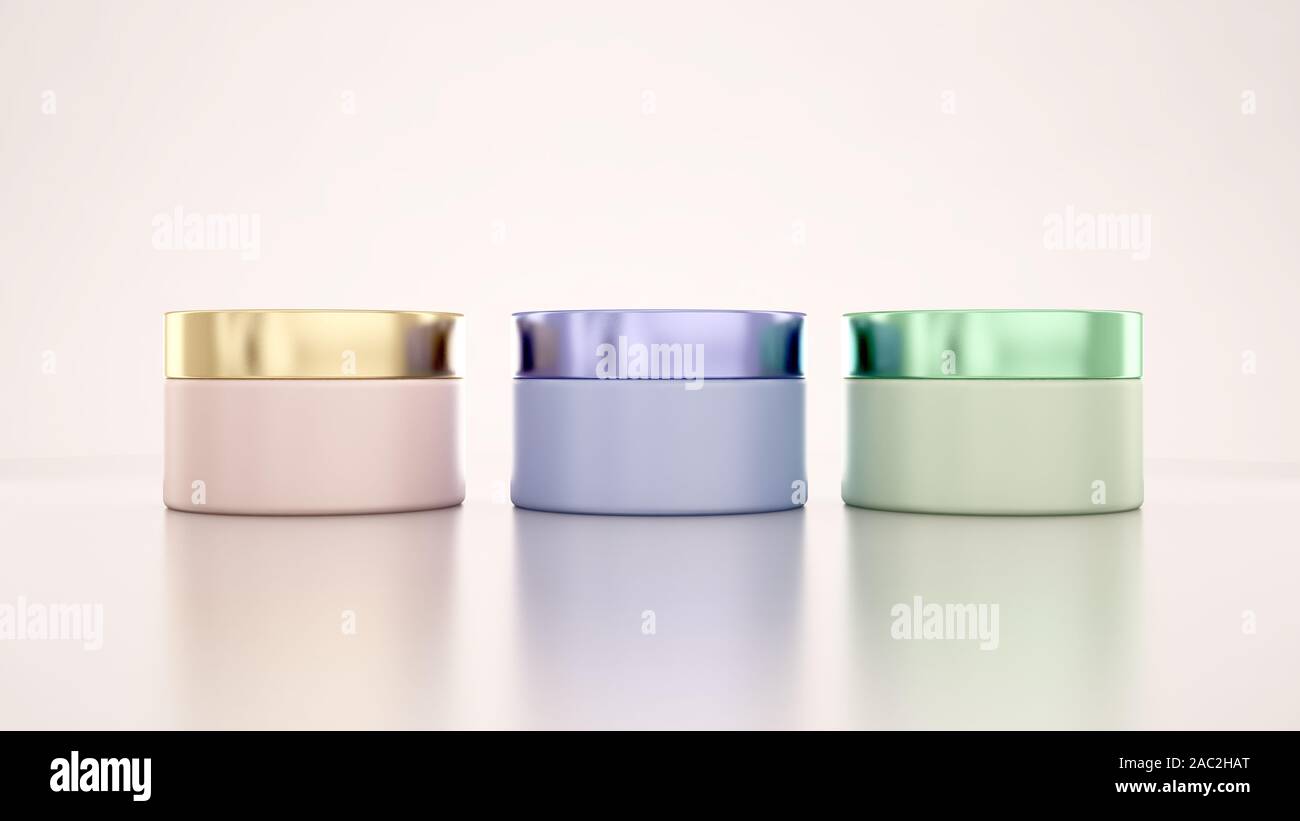 Cream for skin care. 3d rendering, 3d illustration Stock Photo - Alamy