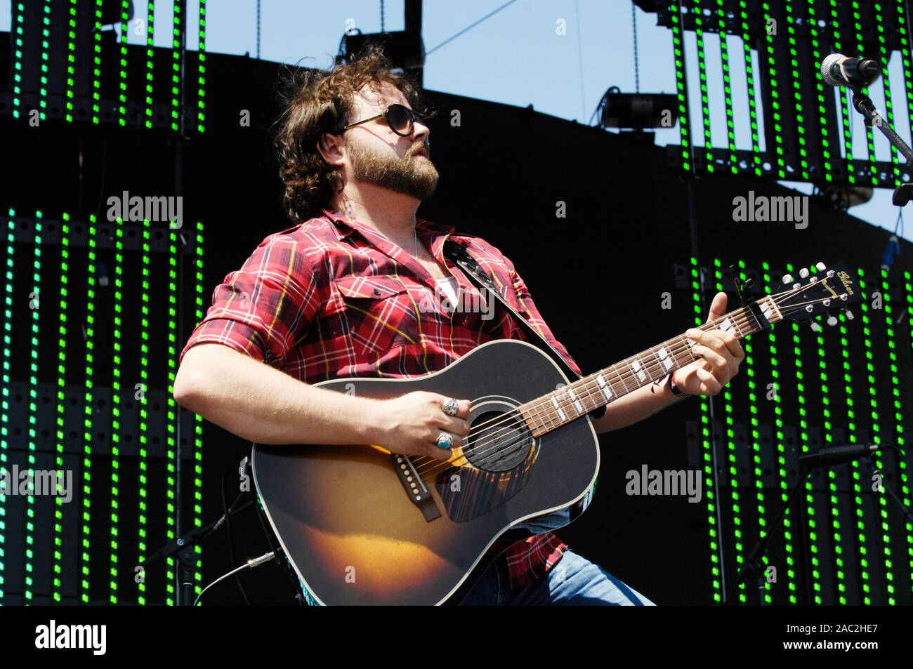 Musician Randy Houser and his band performs at the 2009 Stagecoach ...