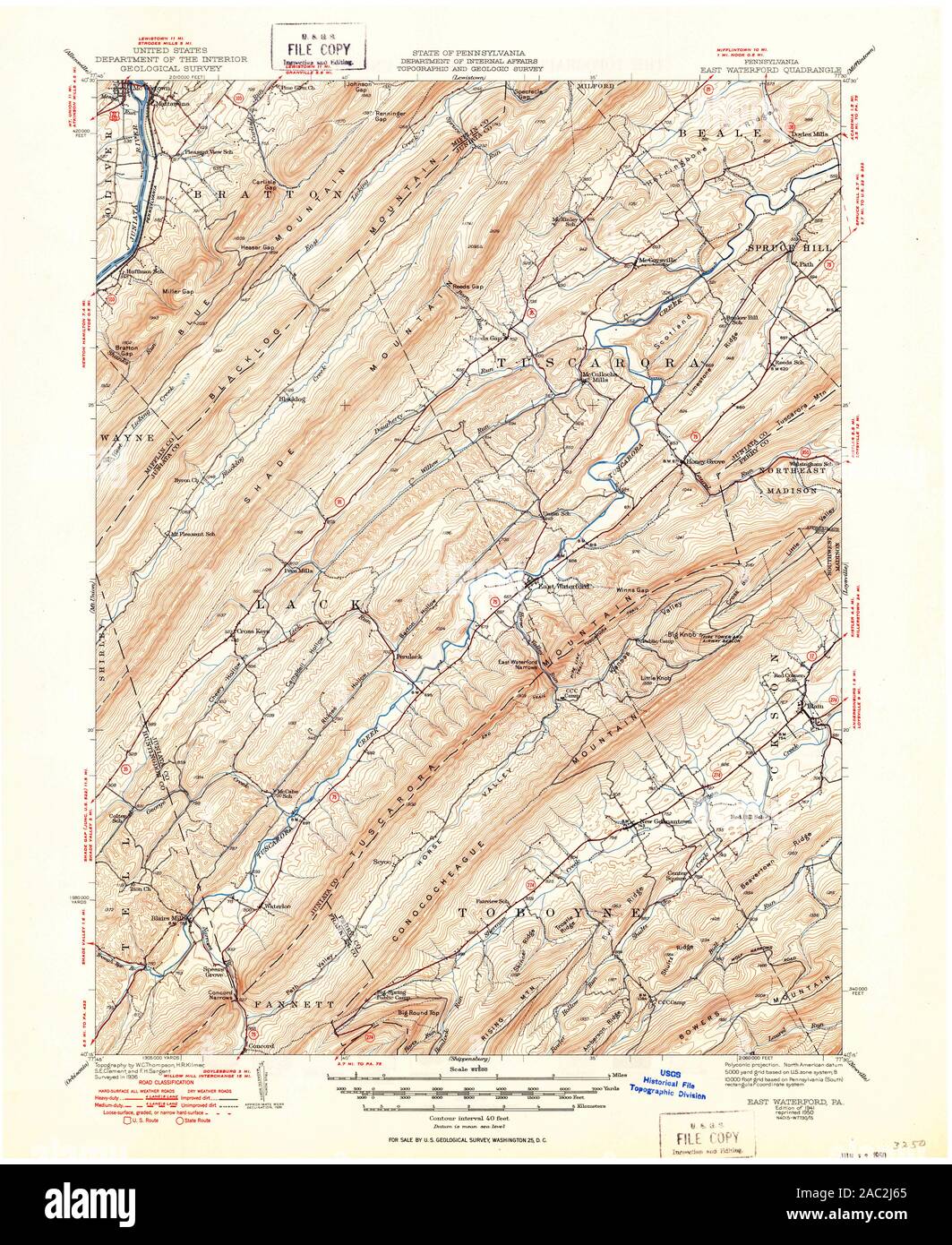 Waterford pennsylvania map hi-res stock photography and images - Alamy