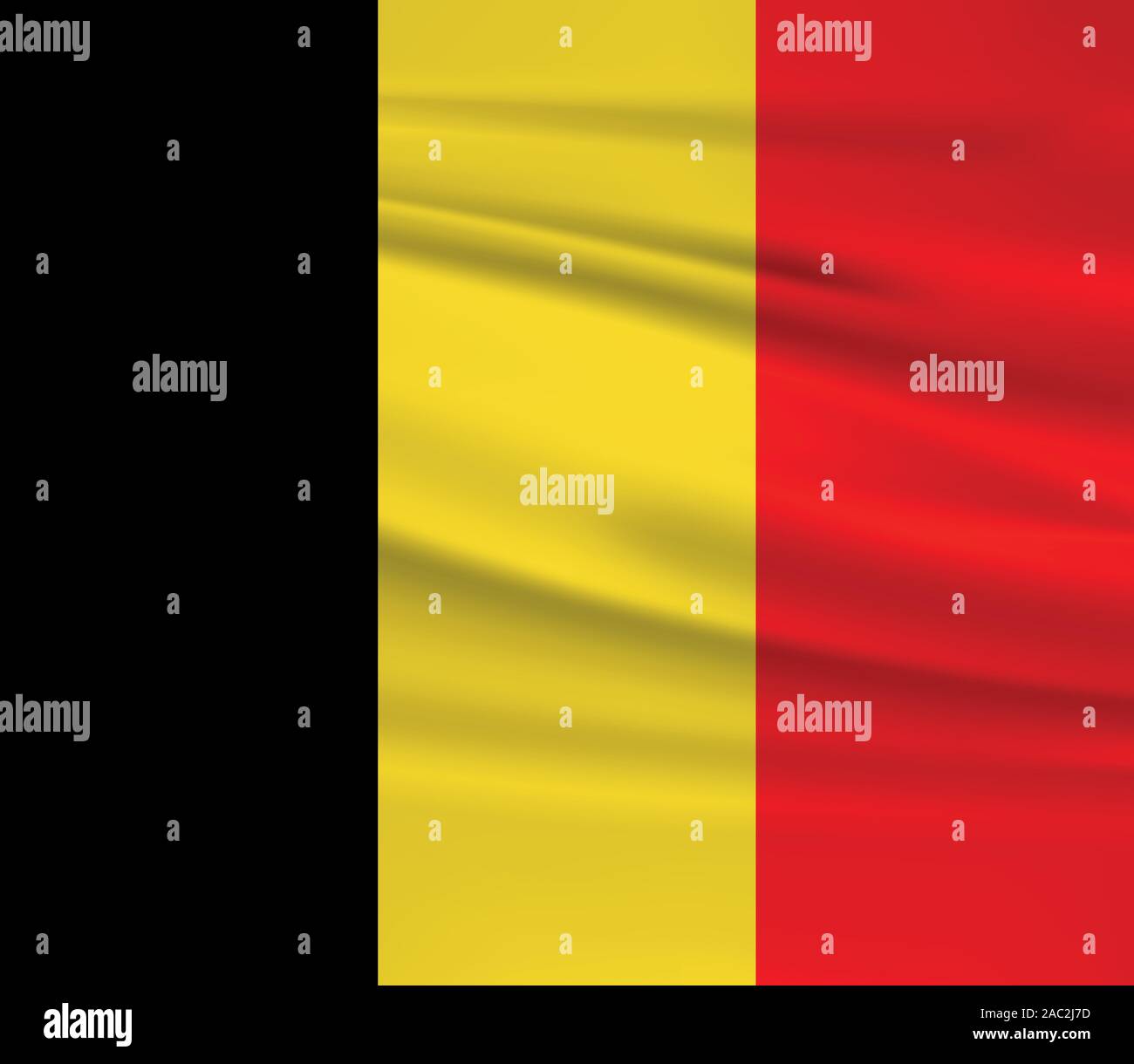 Waving Belgium flag, official colors and ratio correct. Belgium ...