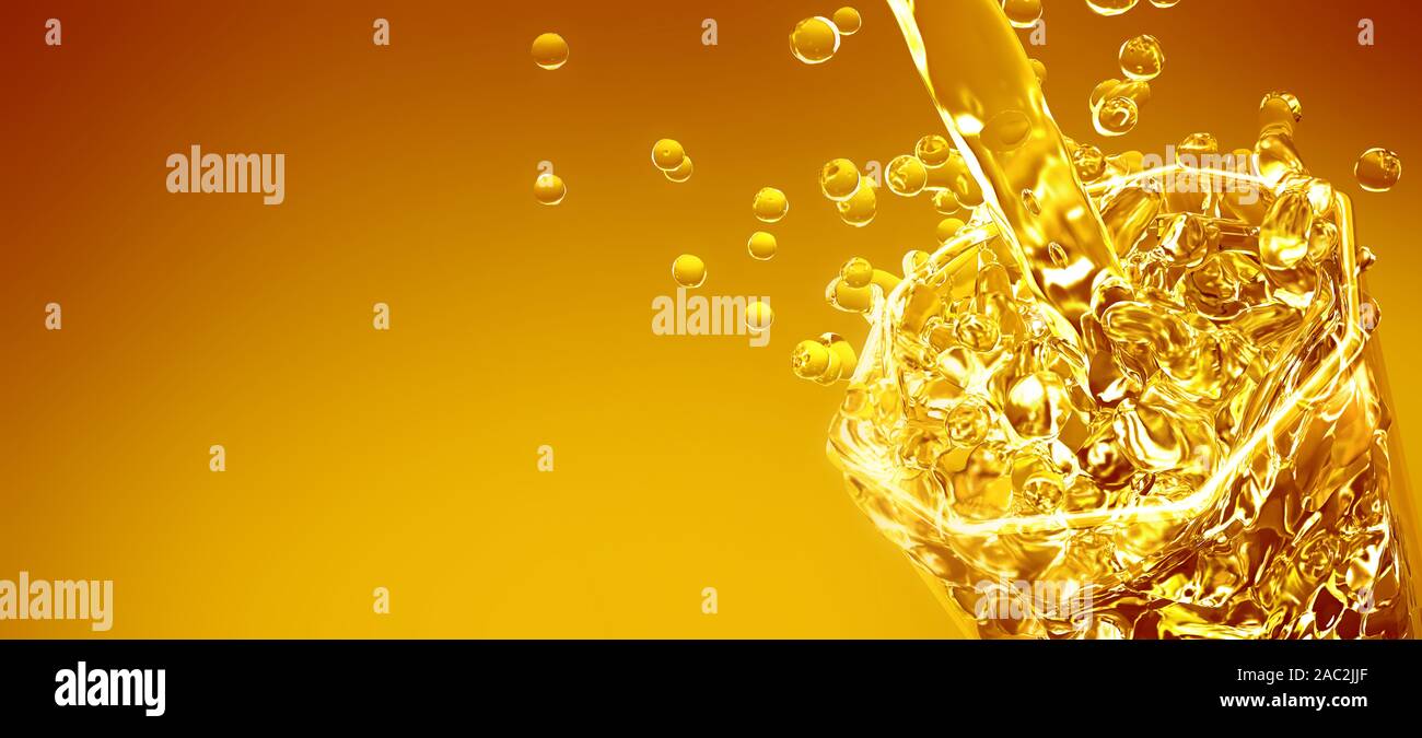 Splash of Coke in a glass. 3d rendering, 3d illustration Stock Photo ...