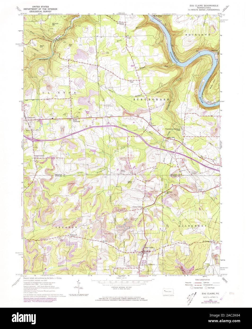 Map of eau claire hi-res stock photography and images - Alamy