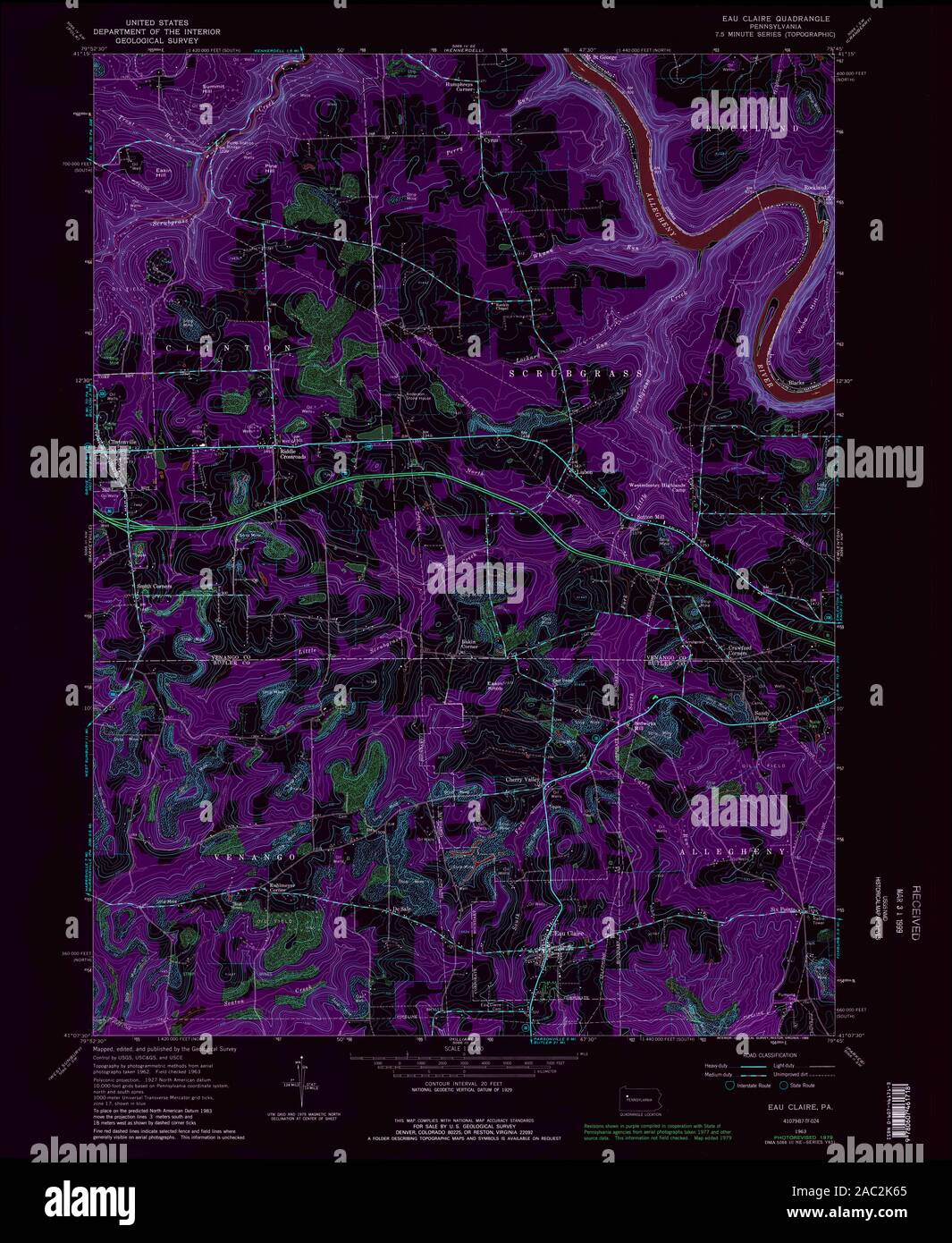 Map of eau claire hi-res stock photography and images - Alamy