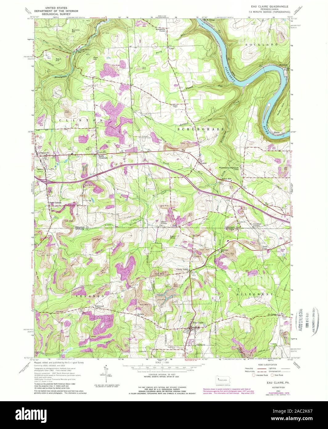 Map of eau claire hi-res stock photography and images - Alamy