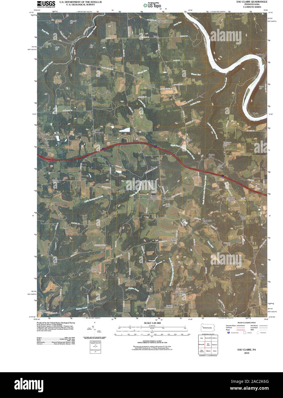 Map of eau claire hi-res stock photography and images - Alamy