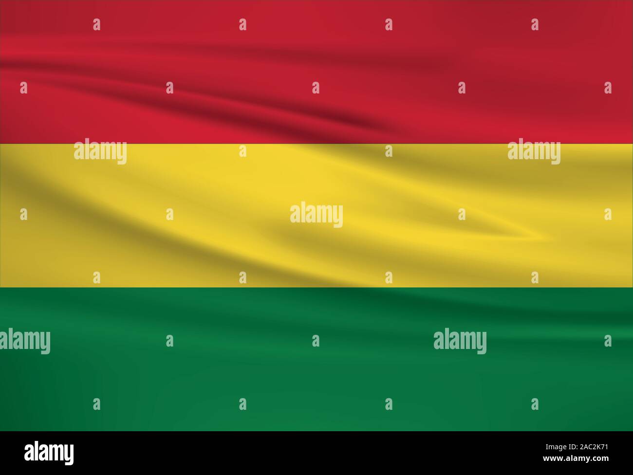 Waving Bolivia flag, official colors and ratio correct. Bolivia ...