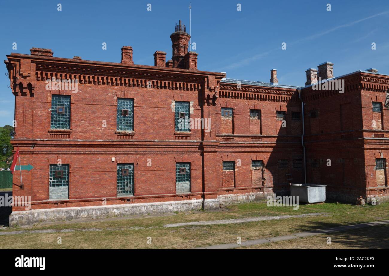 Old prison house in Latvia Stock Photo - Alamy