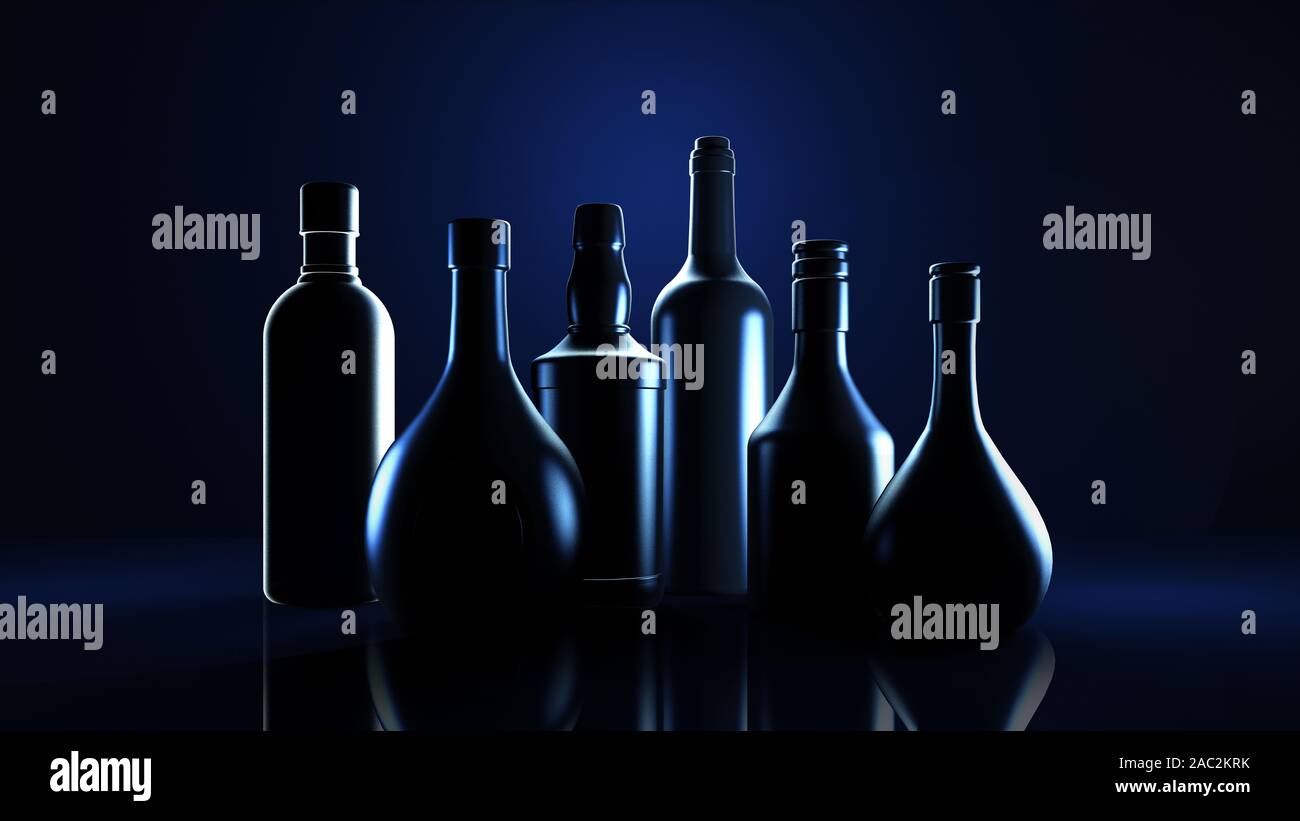 Alcohol Black Background