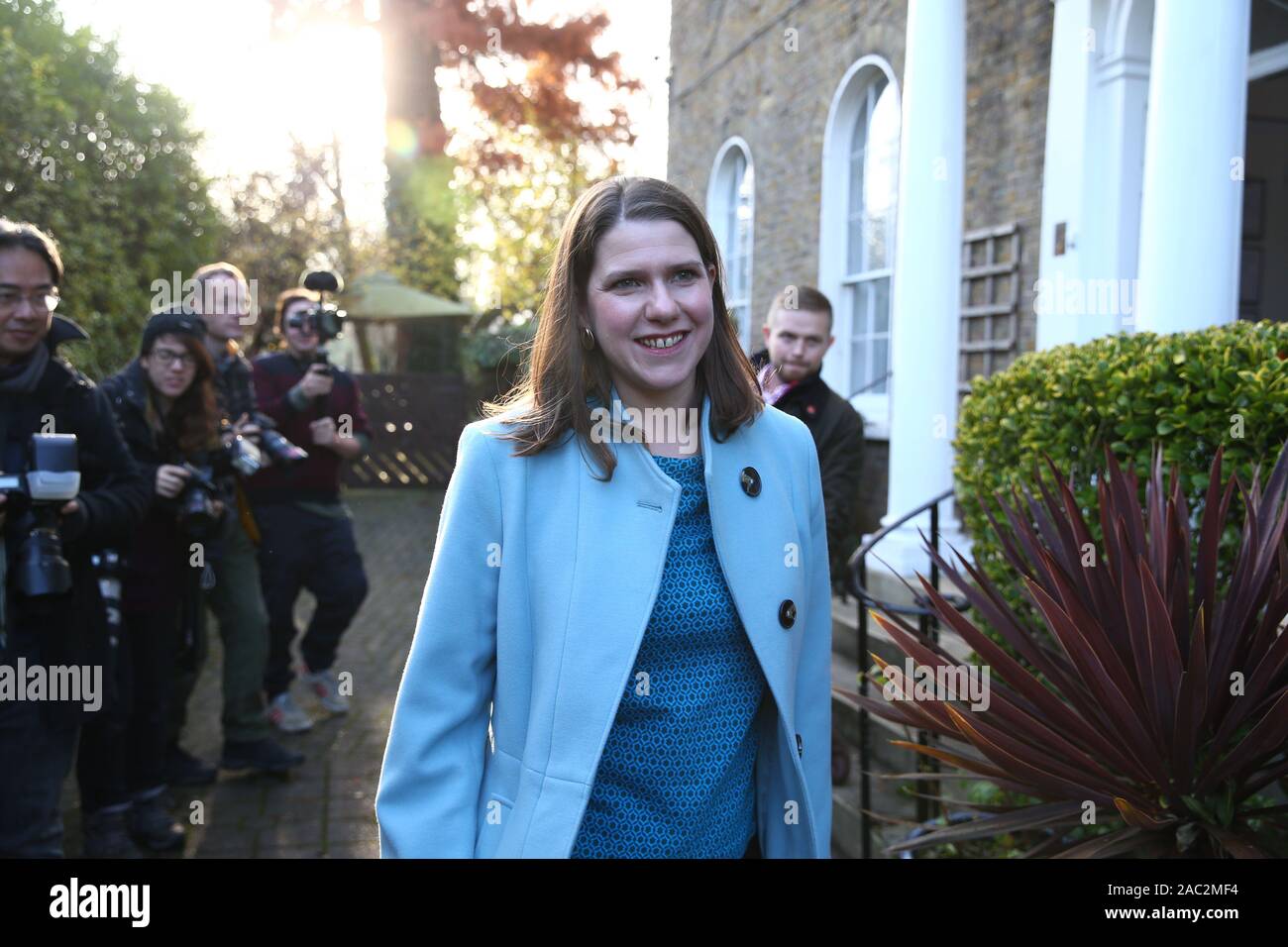 Leader of the Liberal Democrats Jo Swinson visiting Bridge House Care ...