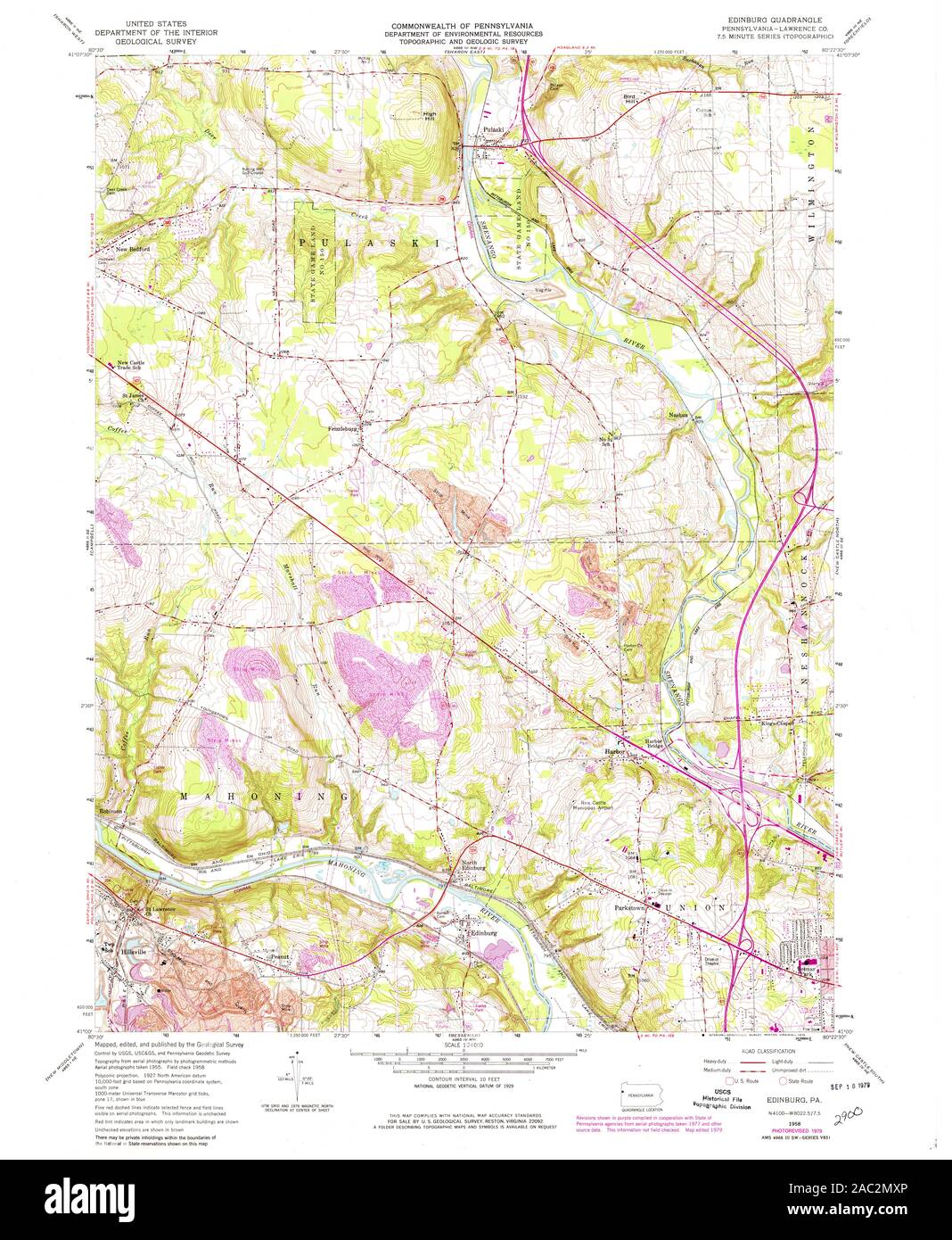 Map of edinburg hi-res stock photography and images - Alamy