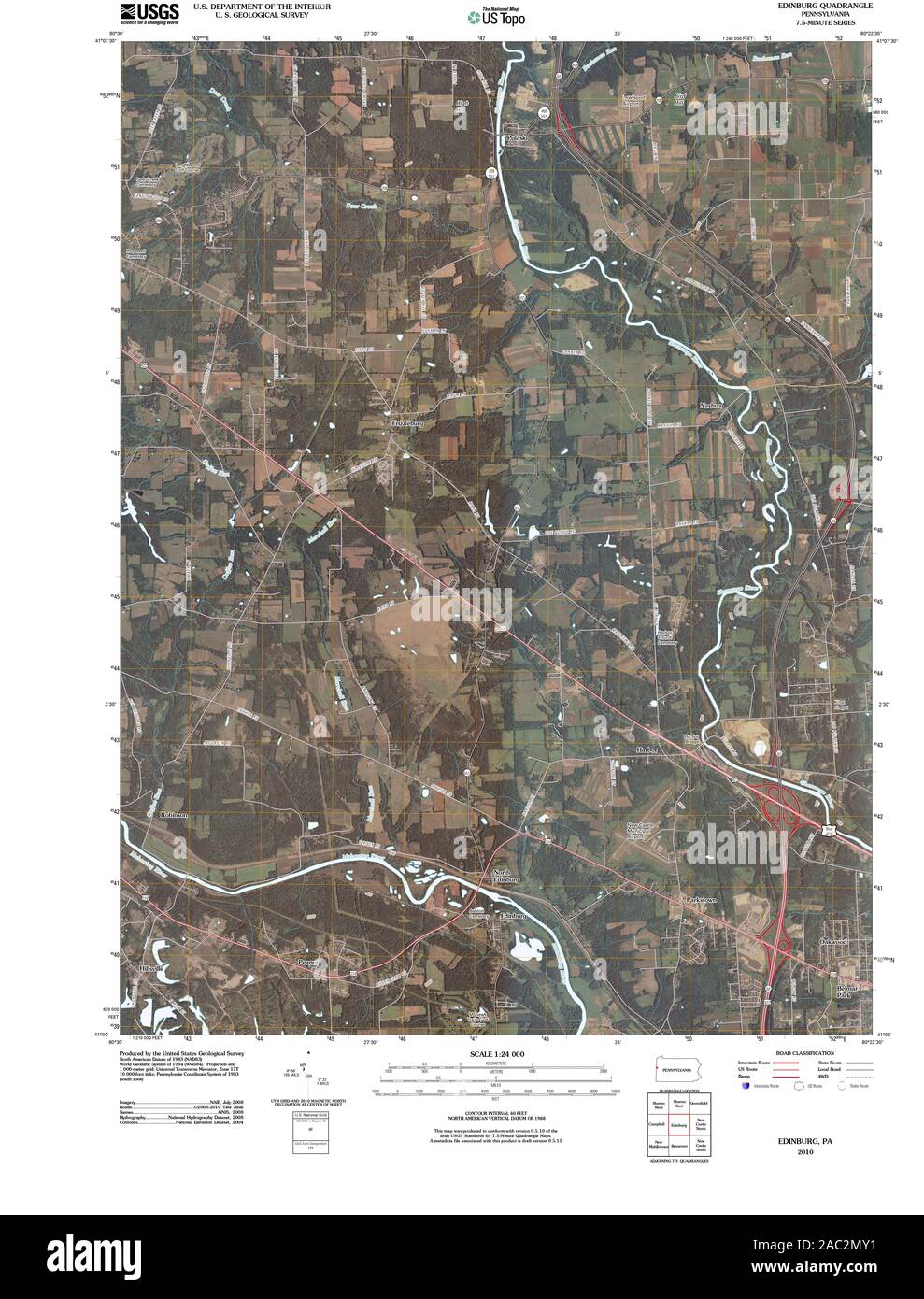 Map of edinburg hi-res stock photography and images - Alamy