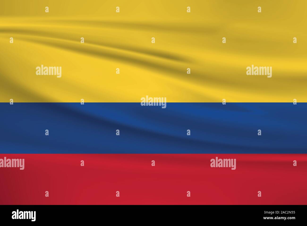 Waving Columbia flag, official colors and ratio correct. Columbia ...