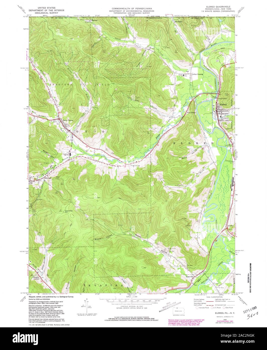 Eldred map hi-res stock photography and images - Alamy