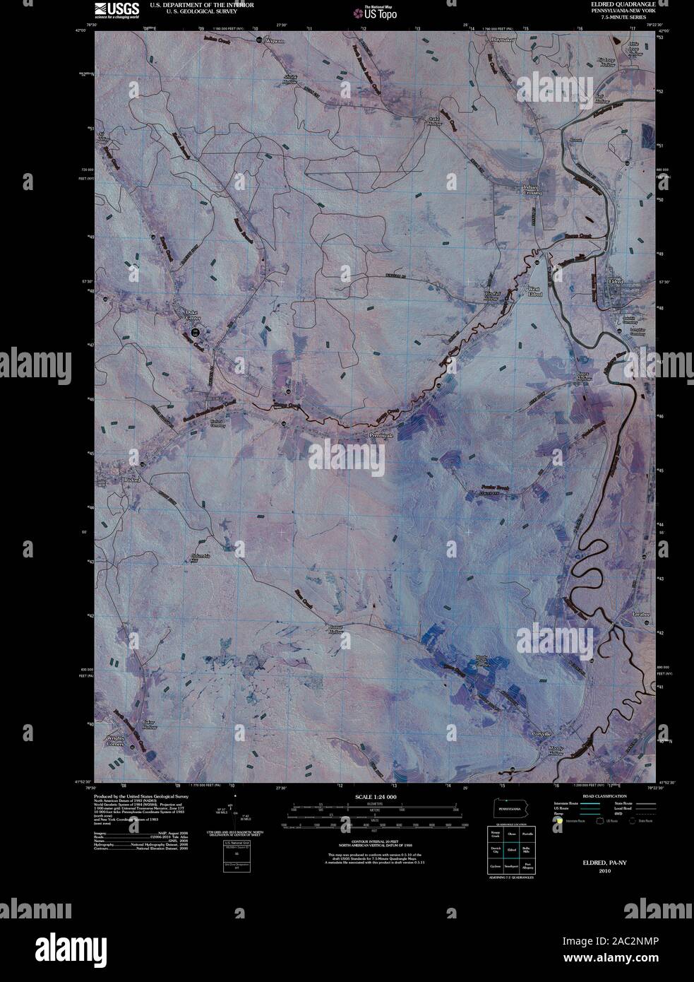 Eldred map hi-res stock photography and images - Alamy