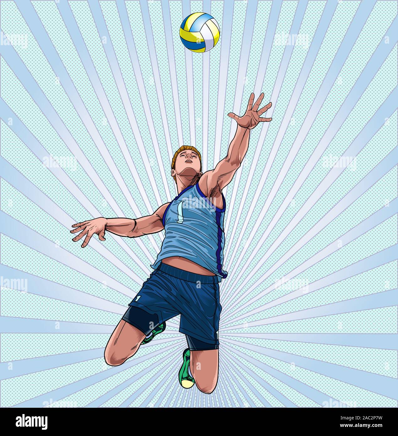 Volleyball Jump Serve Men