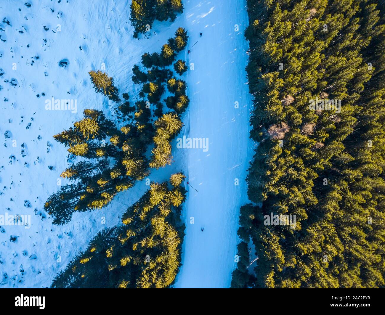Aerial view alps winter time hi-res stock photography and images - Alamy