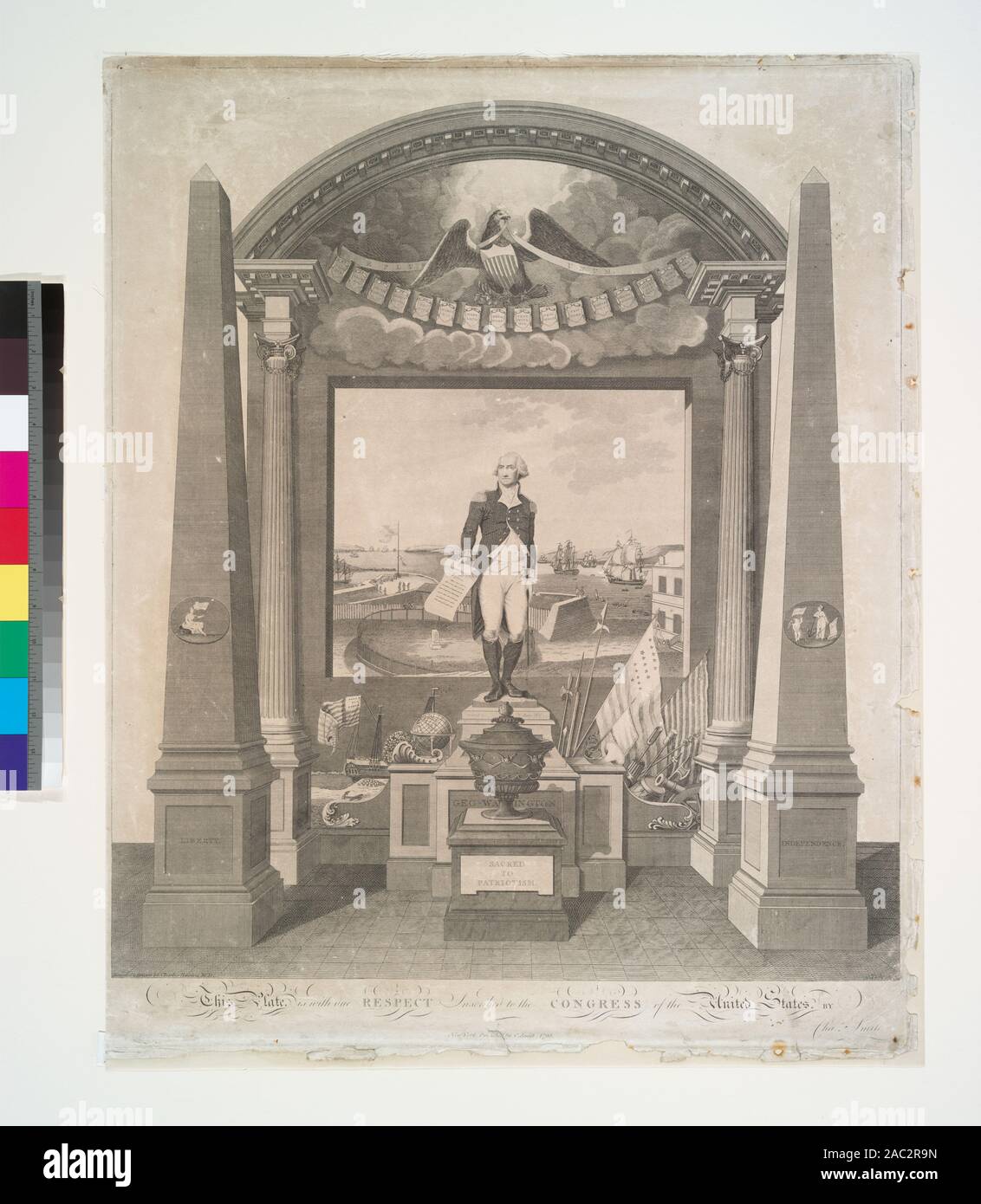 Geo Wa(sh)ington Stokes 1783-B-138 Print bears dedication to the ...