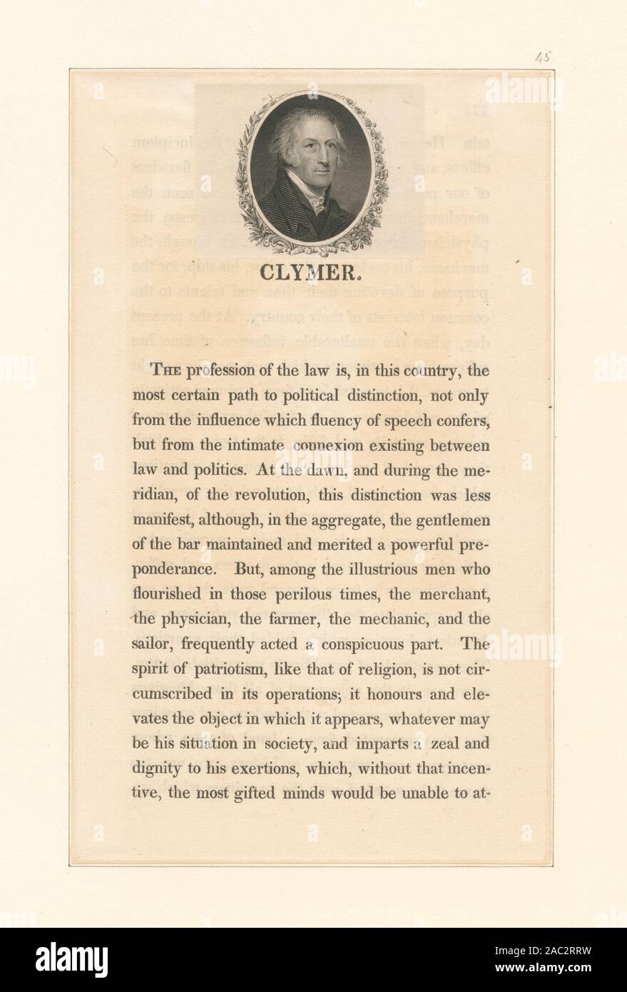 George clymer hi-res stock photography and images - Alamy