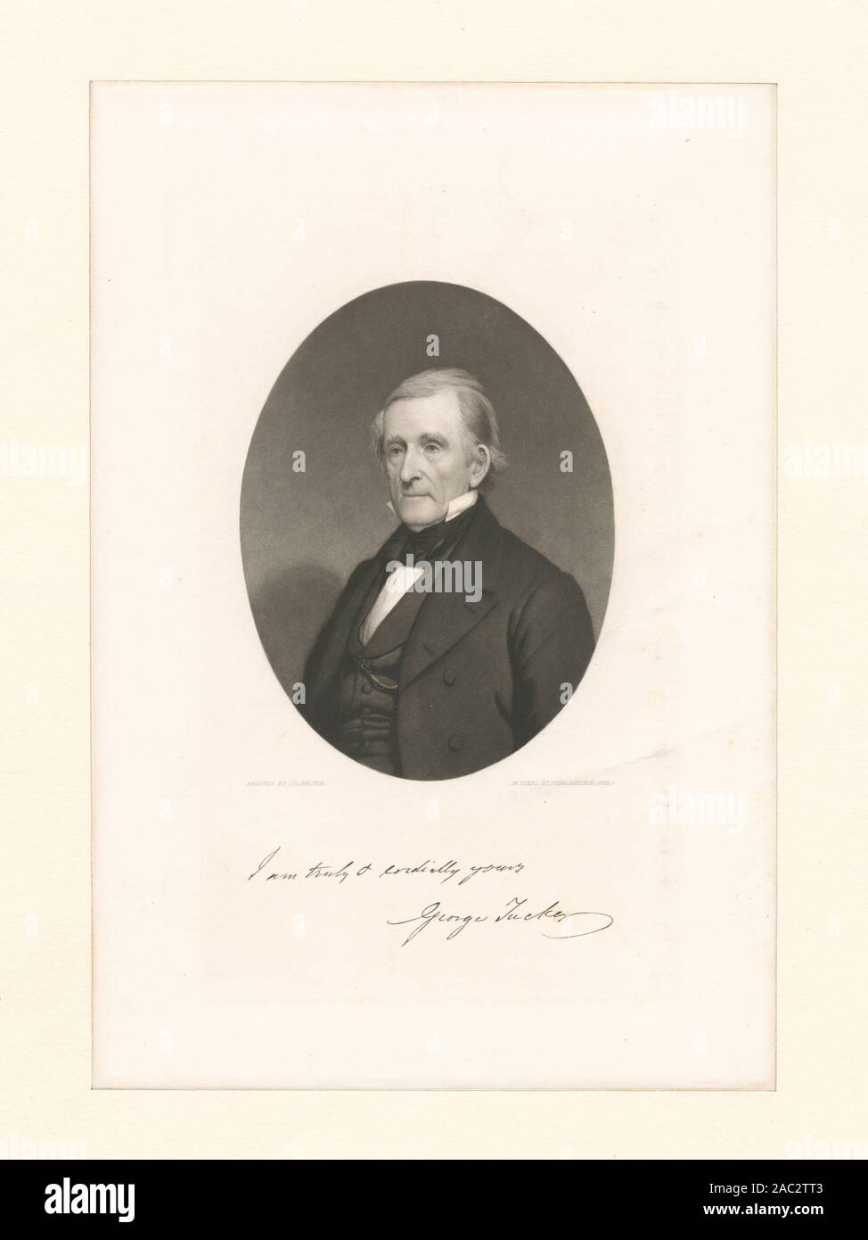 George Tucker EM3744 Painted by J.H. BrownGeorge Tucker Stock Photo - Alamy