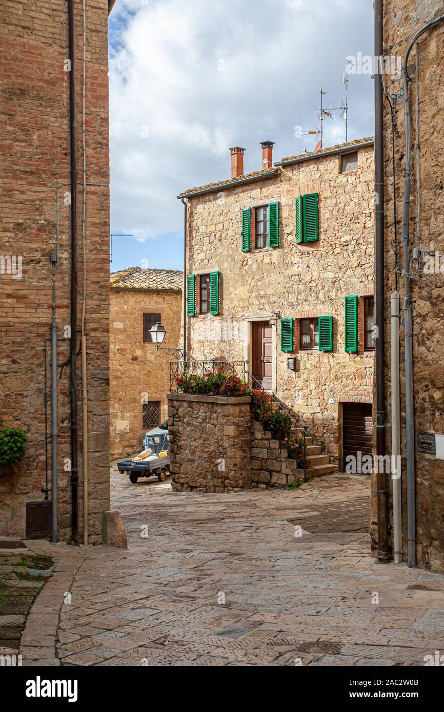 Tuscan Medieval Village Monticchiello Tuscany Italy Picturesque ...