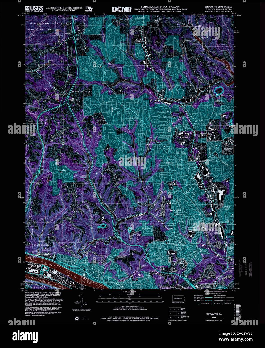 Map of emsworth hi-res stock photography and images - Alamy