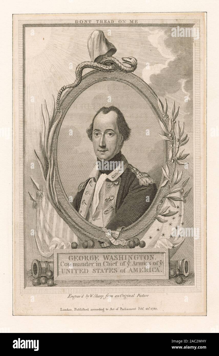 George Washington, Commander in Chief of ye armies of ye United States ...