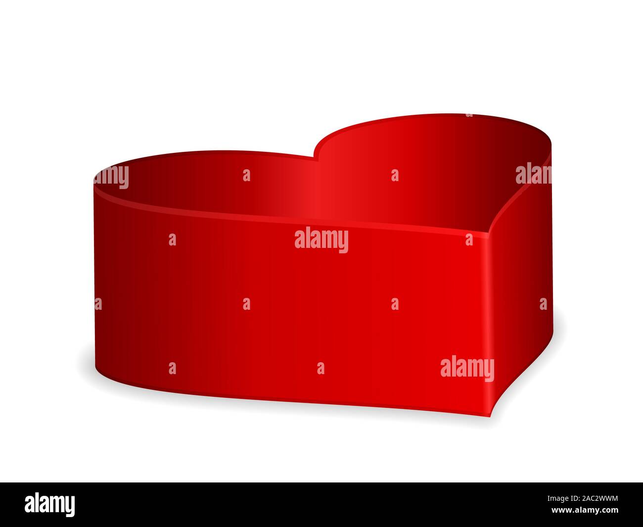 Heart box on a white background. Vector illustration Stock Photo - Alamy