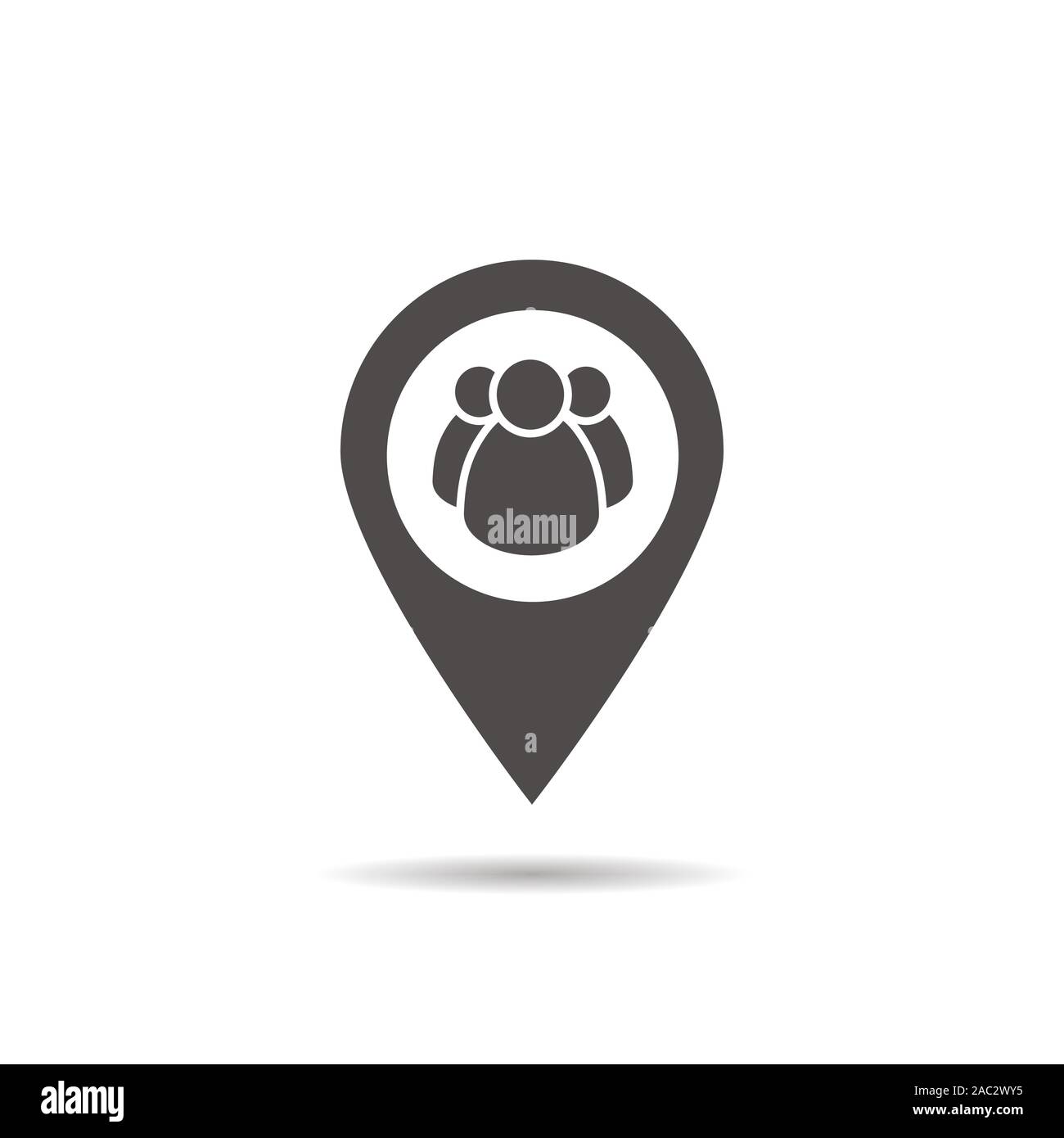 Meeting point location icon hi-res stock photography and images - Alamy