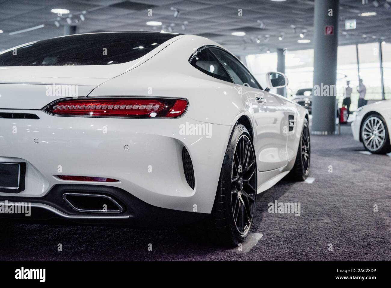 Car back side parking hi-res stock photography and images - Alamy