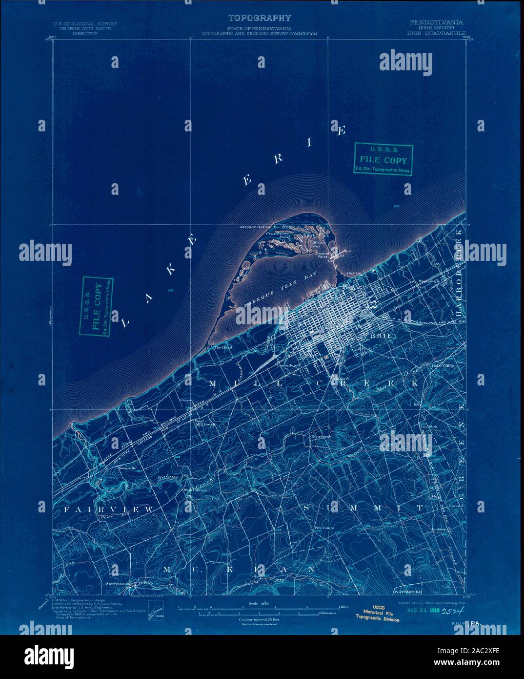 Erie, pa, map hi-res stock photography and images - Alamy