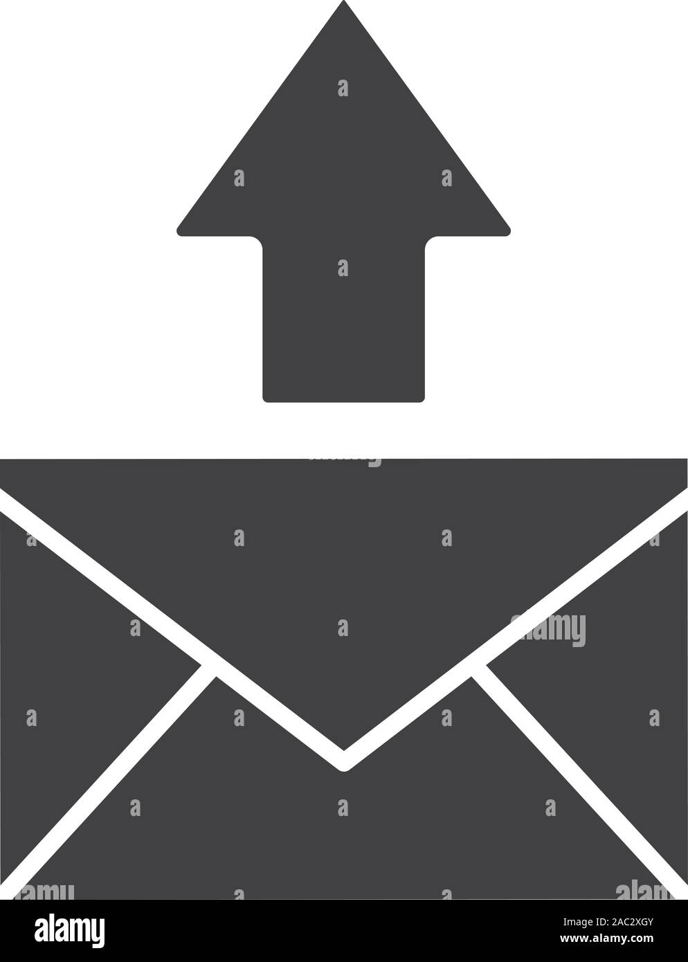 Send message icon. Email letter silhouette symbol. Send sms message ...