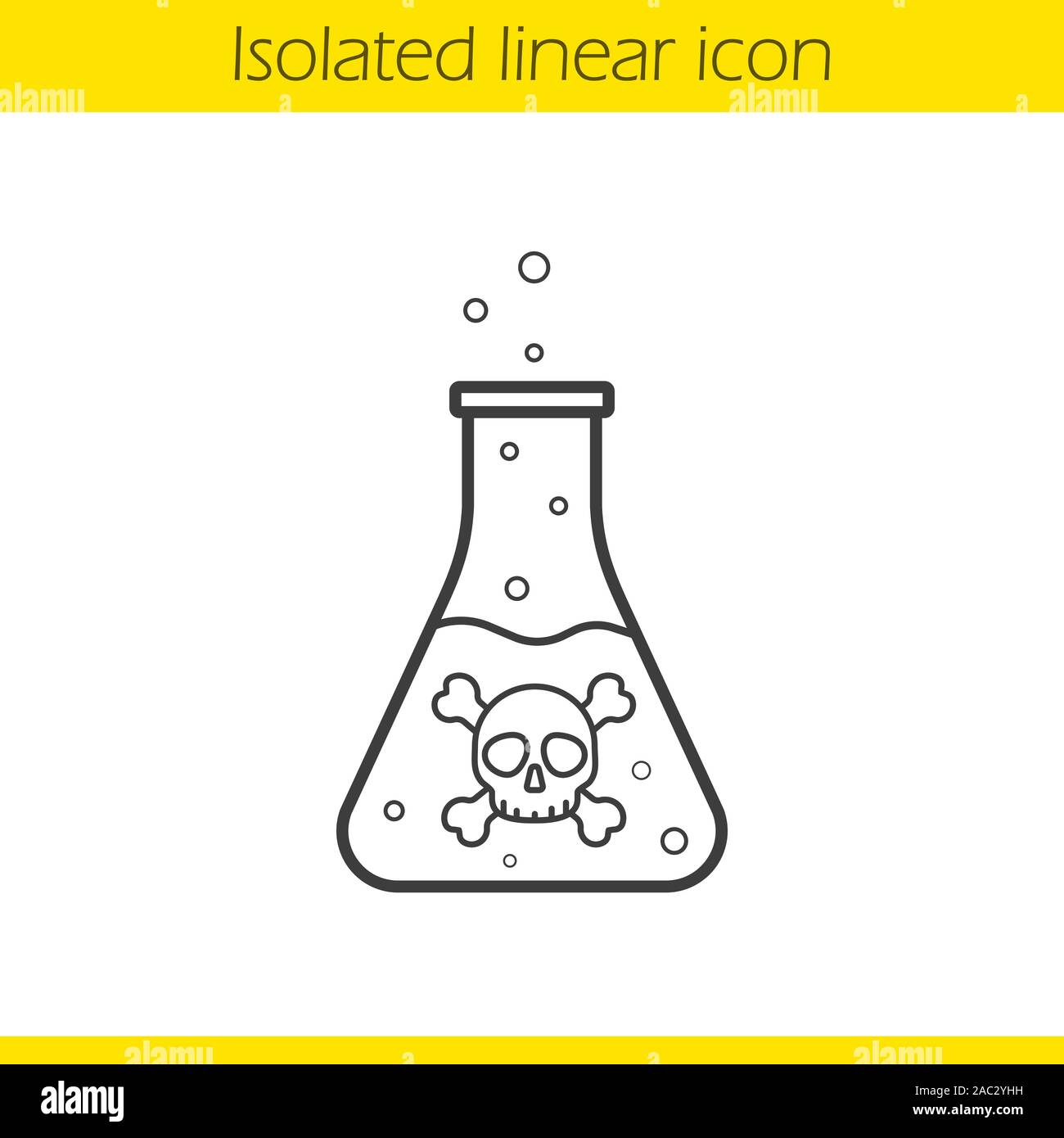 Drawing bottle poison chemical danger Stock Vector Images - Alamy