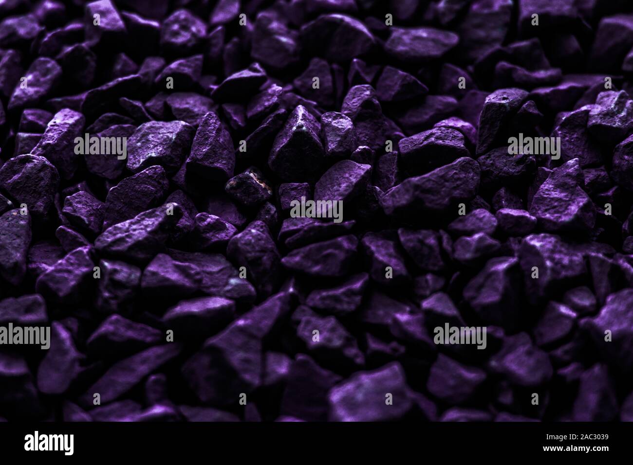 Decor, surface and nature concept - Purple stone pebbles as abstract ...