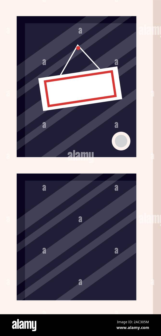 Isolated shop door vector design Stock Vector Image & Art - Alamy