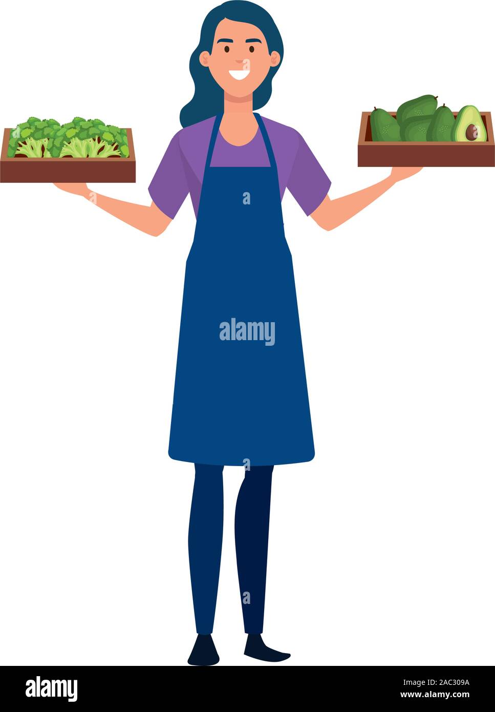 Isolated seller woman vector design Stock Vector Image & Art - Alamy