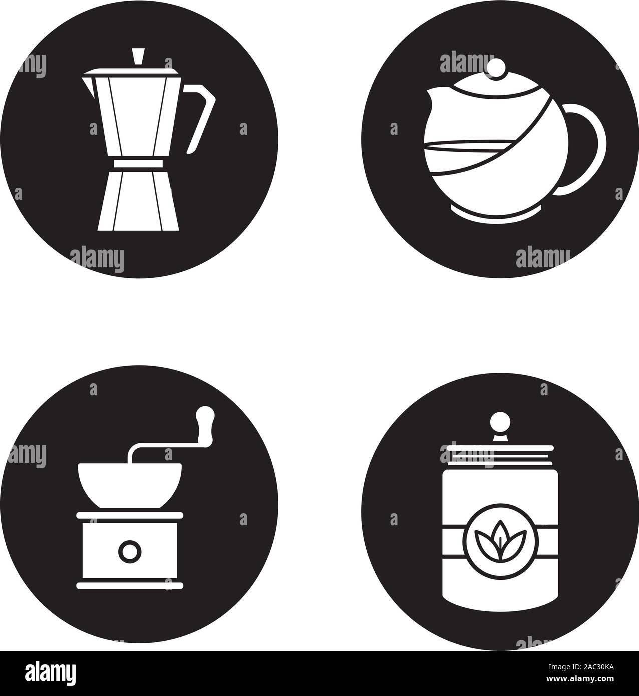 Coffee maker icons in Cut Out Stock Images & Pictures - Alamy