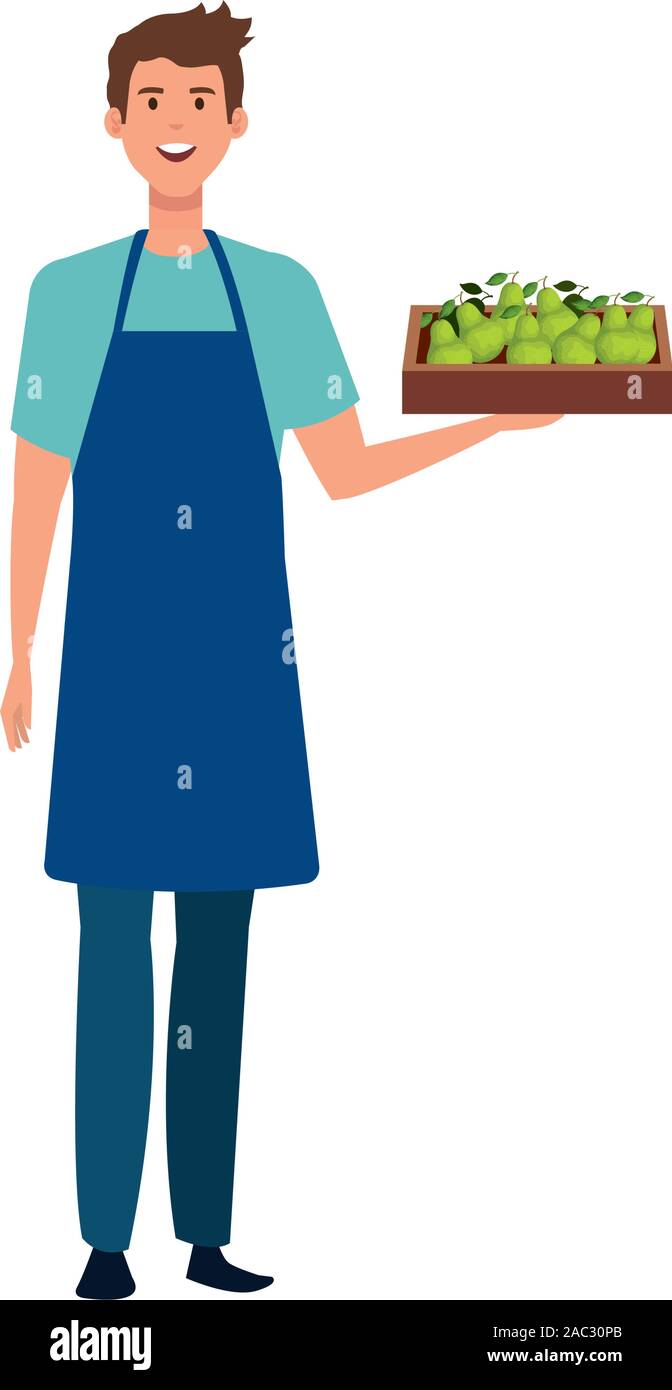 Isolated seller man vector design Stock Vector Image & Art - Alamy