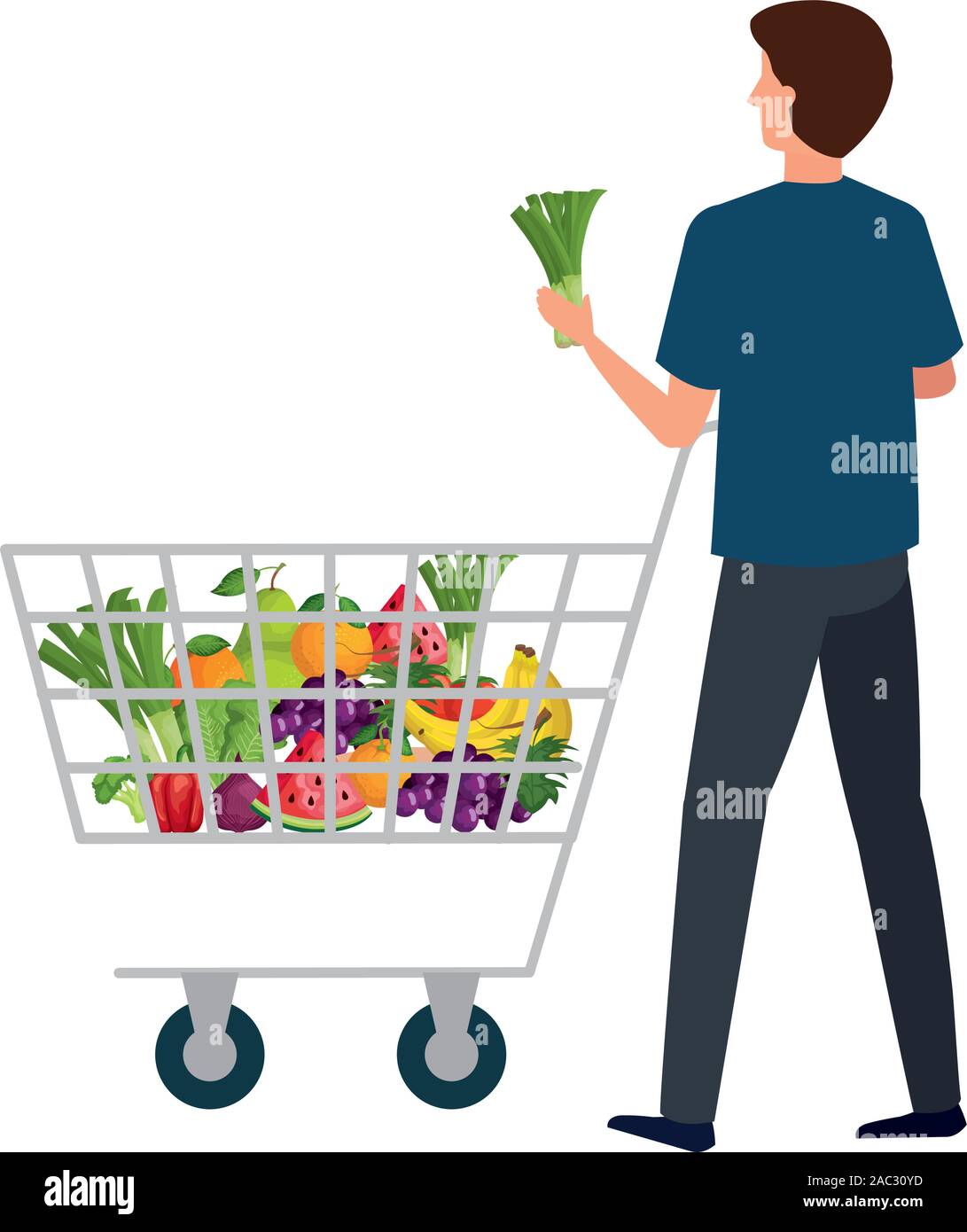 Isolated buyer man vector design Stock Vector Image & Art - Alamy