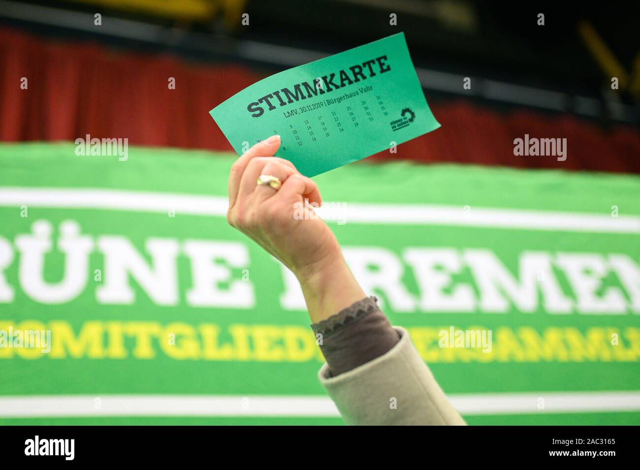 Bremen, Germany. 30th Nov, 2019. During the state general assembly of ...