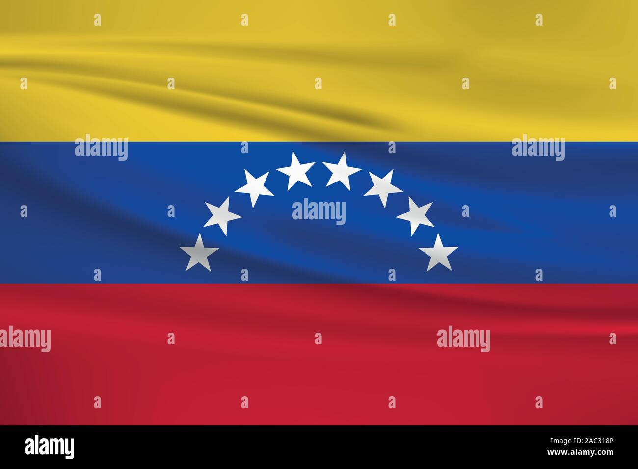 Waving Venezuela flag, official colors and ratio correct. Venezuela ...