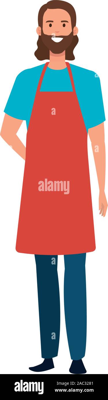 Isolated seller man vector design Stock Vector Image & Art - Alamy