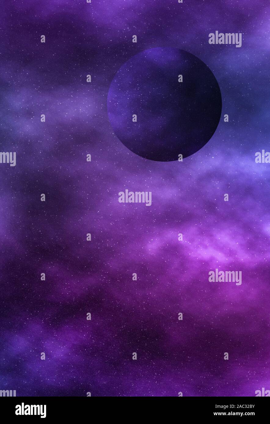 Discovery in astronomy, cosmic abstract and future technology concept ...